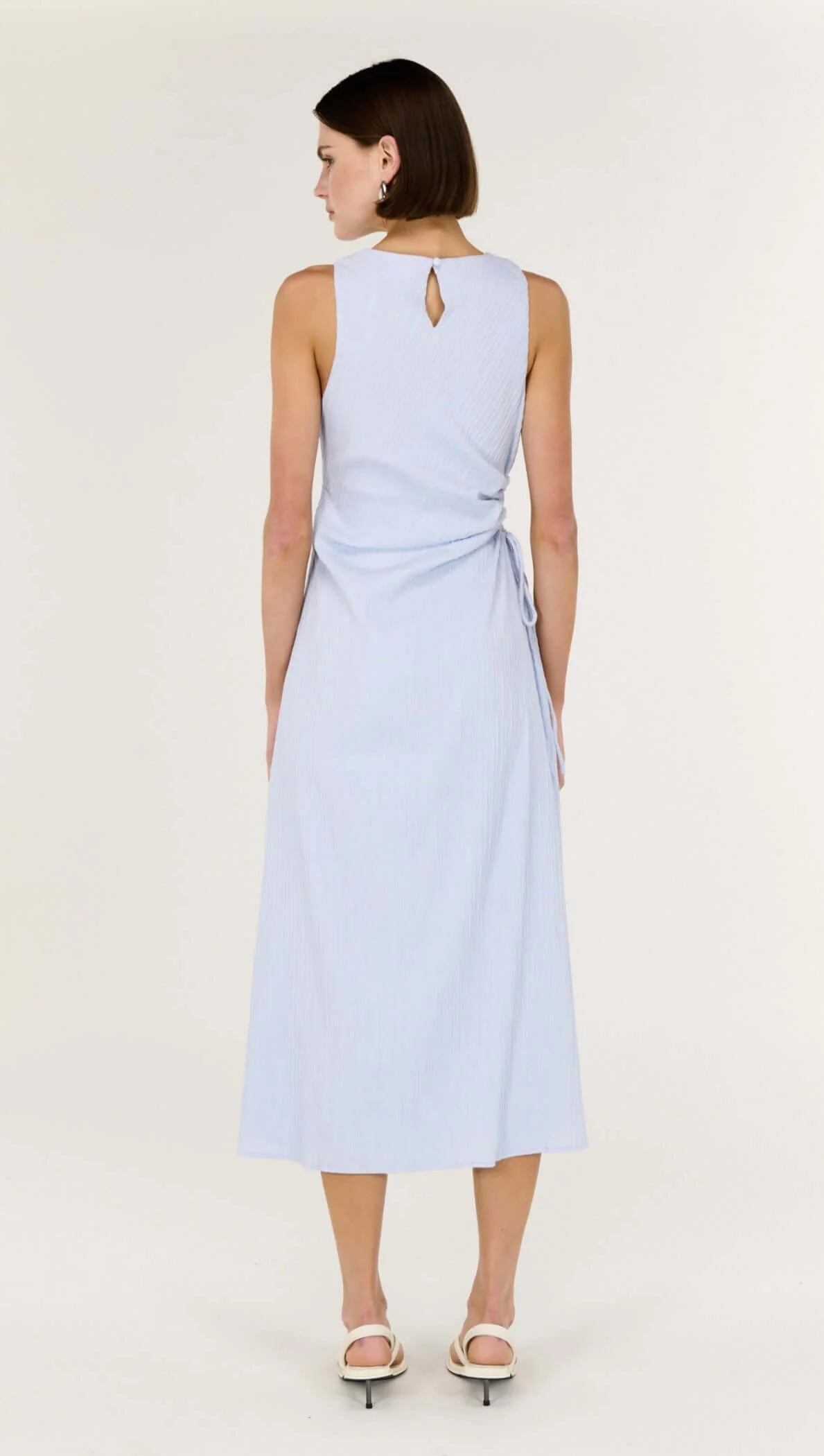Selise Cut Out Midi Dress- Baby Blue – Maison on Main Berry