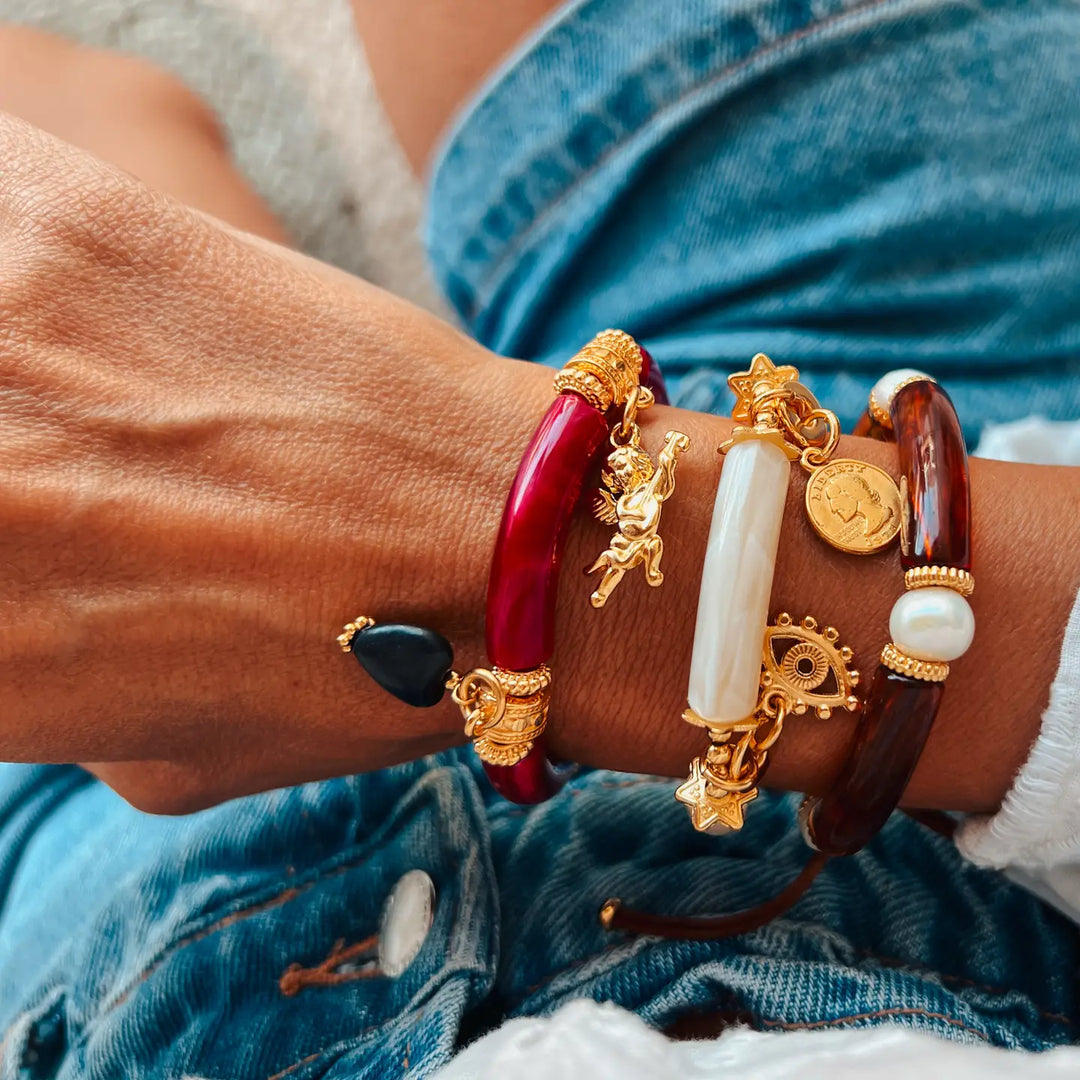 Tartaruga Beaded Bracelet - Beige – Maison on Main Berry