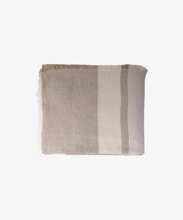 Stripe Linen Tablecloth - Stone – Maison on Main Berry